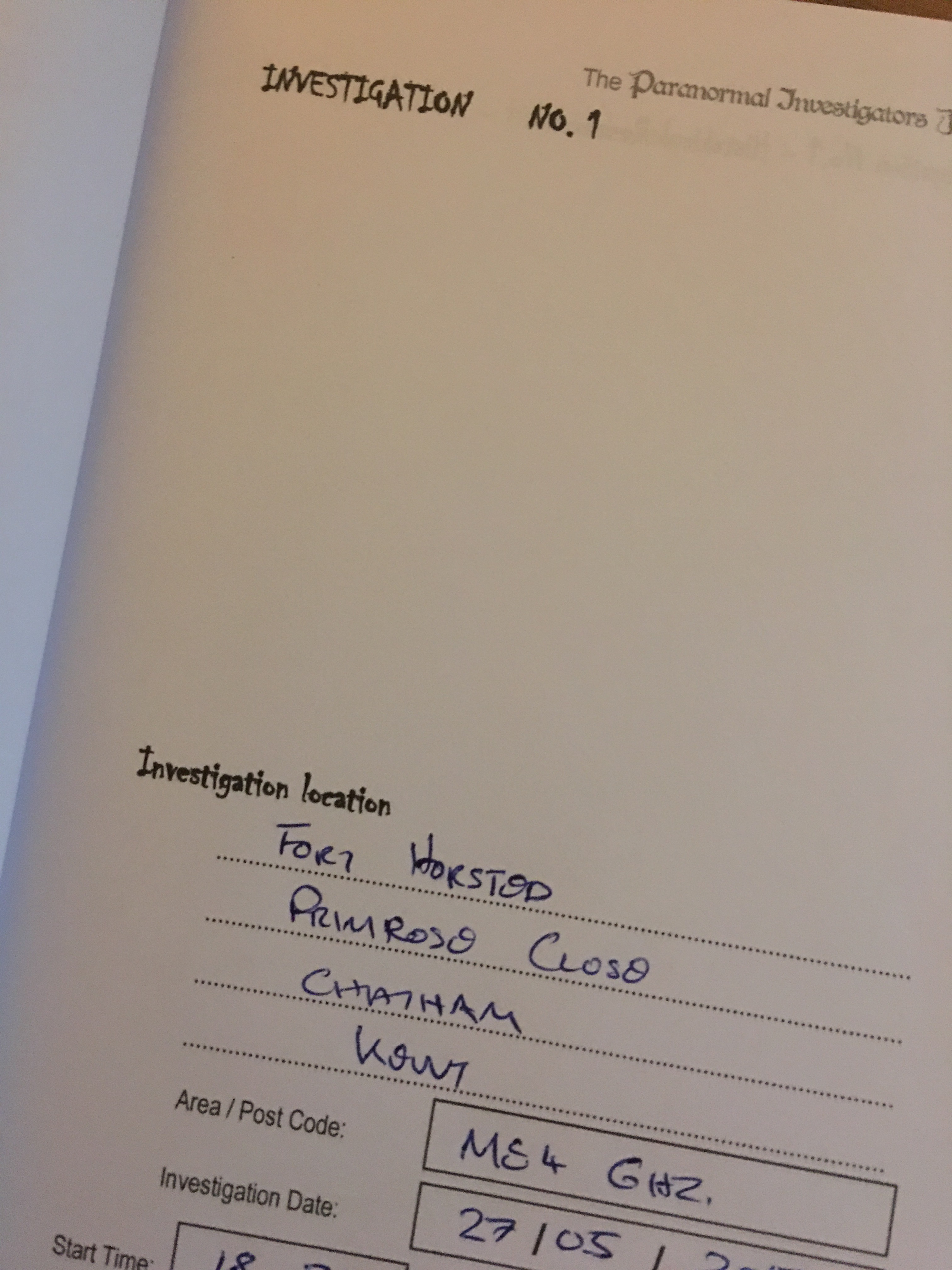 The Paranormal Investigators Journal – Ashley Knibb